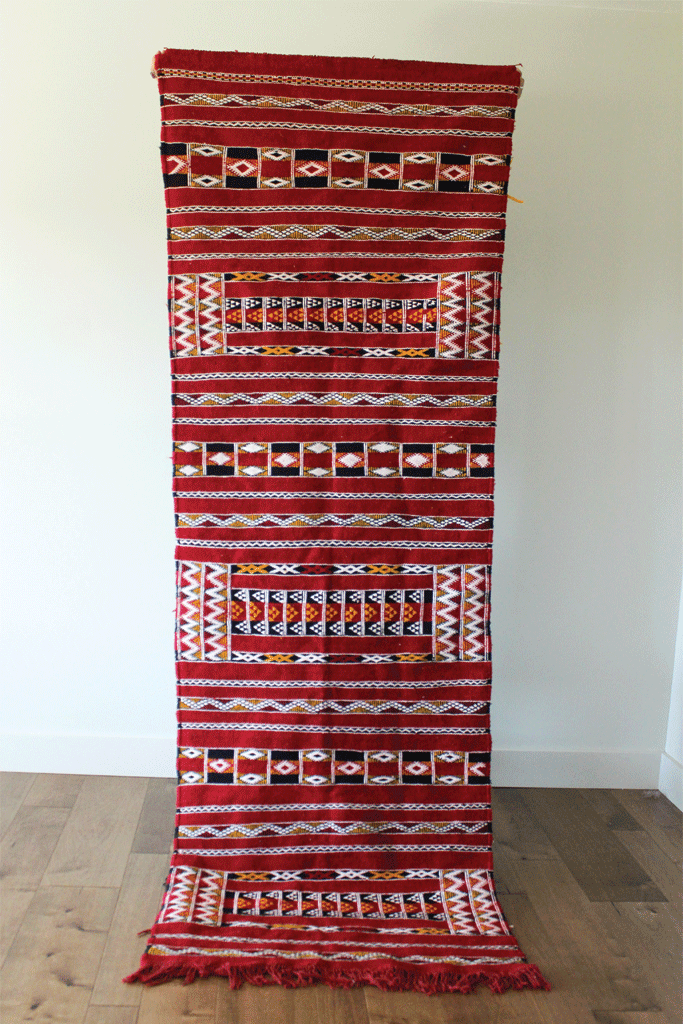 TRIBAL ROJO uthentic Kilim Moroccan Rug | Handwoven | MOROCCANSWAY ...